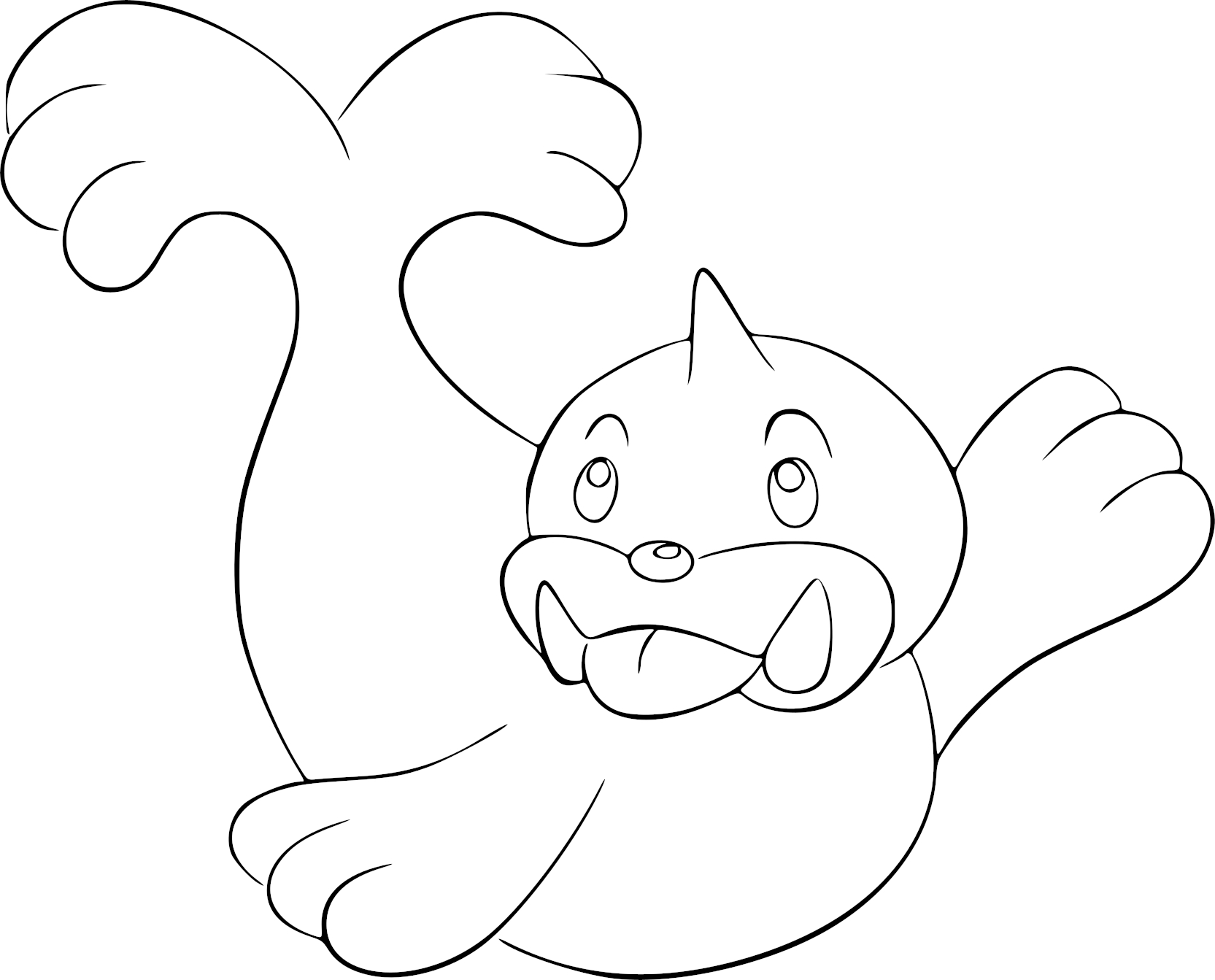 Coloriage Otaria Pokemon à imprimer et colorier Coloriage Otaria Pokemon à imprimer et colorier